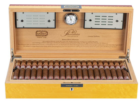 HUMIDOR PHOENICIO 40 ANNIVERSARIO - YELLOW - MEDITERRANEAN - 40 Cigars ...