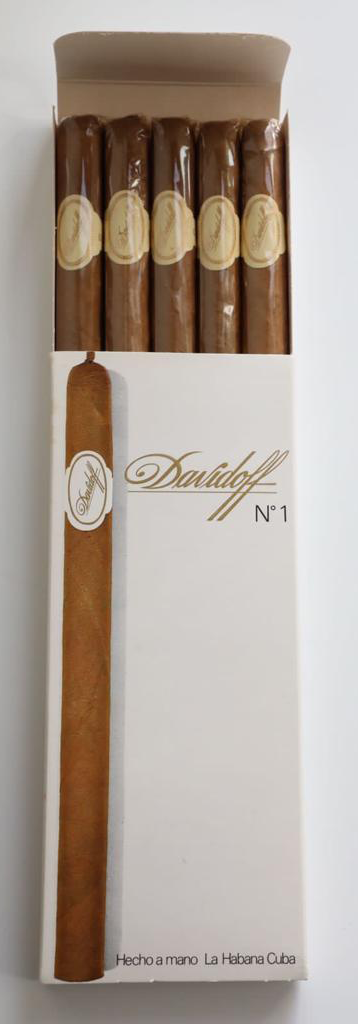 Cuban Davidoff No1 5 Cigars - Year 1980 | Promo Cigar